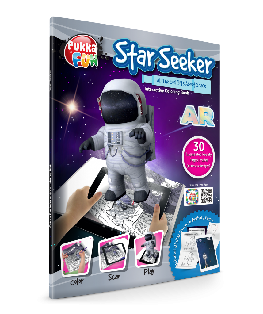 Pukka Fun Interactive Colouring Book Star Seeker – Pukka Pads North America